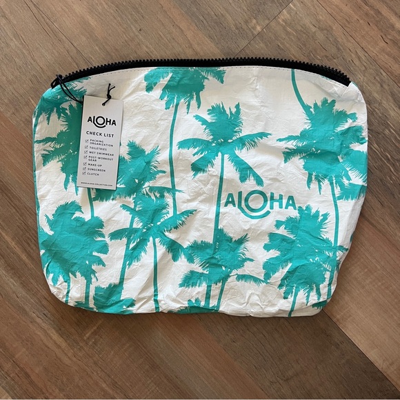 ALOHA Collection | Bags | Aloha Collection Green Palm Pouch | Poshmark